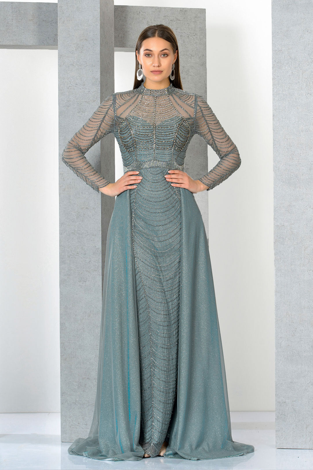 Diana Royal Crystals Evening Gown